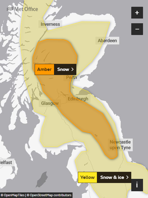 Amber Weather Warning and Preventing Frozen Pipes | Scottish Borders ...
