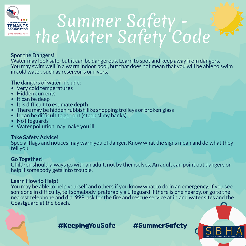 Summer Safety Campaign - the Water Safety Code - Scottish Borders ...