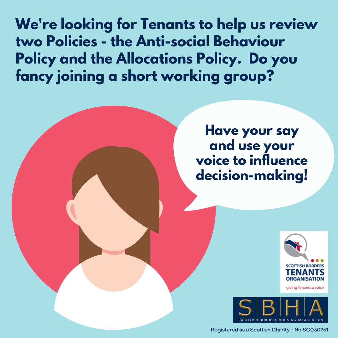 Tenant Engagement – get involved at SBHA! | Scottish Borders Housing ...