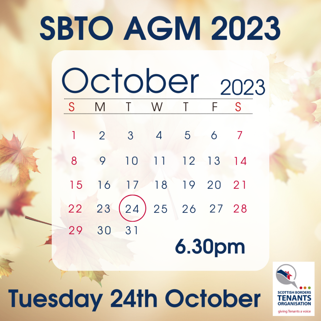 Notice of SBTO AGM 2023 | Scottish Borders Housing Association